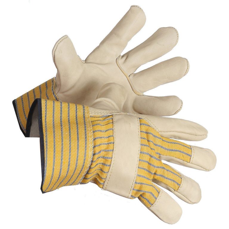 Forcefield Grain Leather Work Glove, Lined Palm - Rumors Safety Zone
